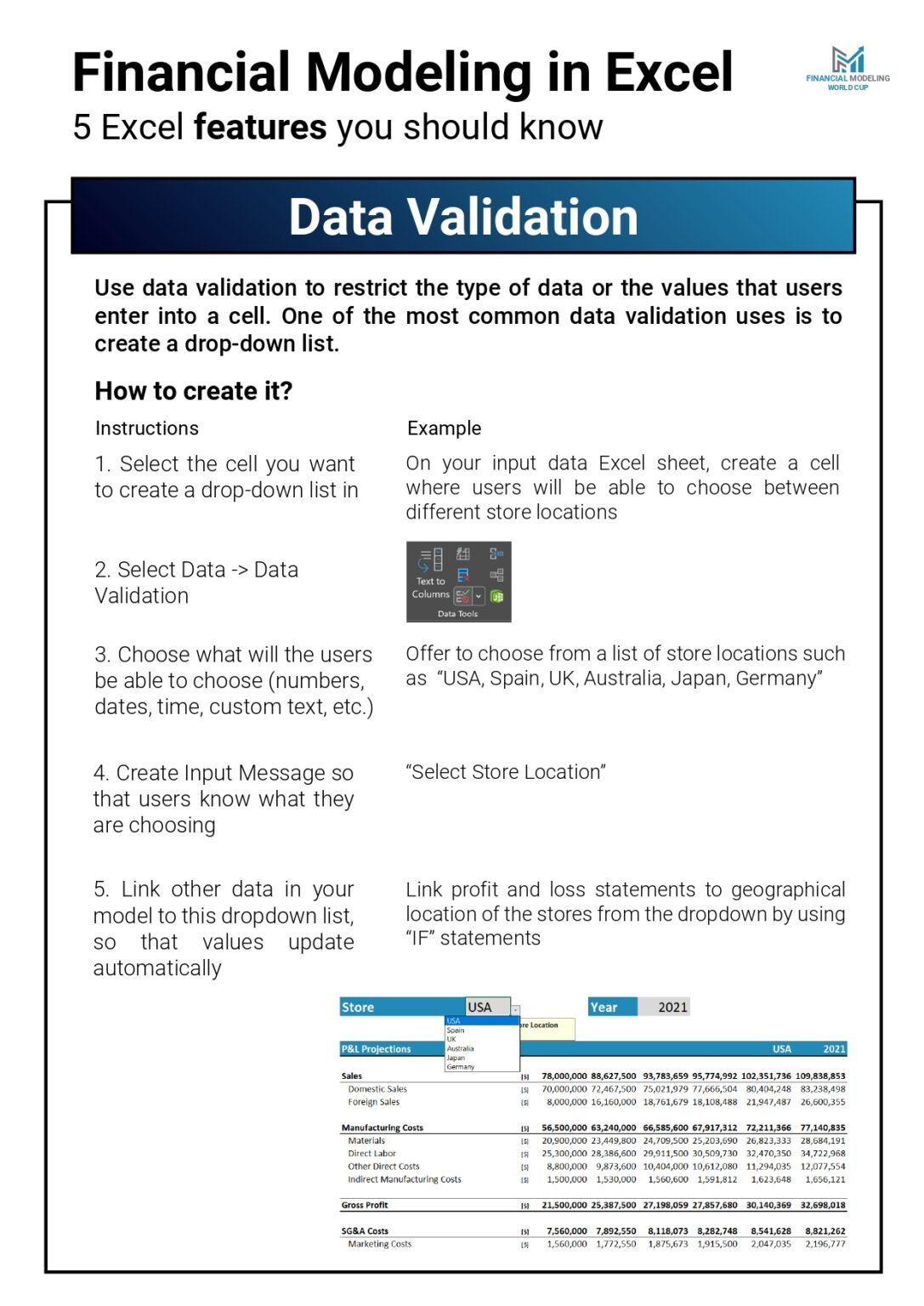 5 Excel Features Every Data Analyst Should Know PDF - Connect 4 Techs