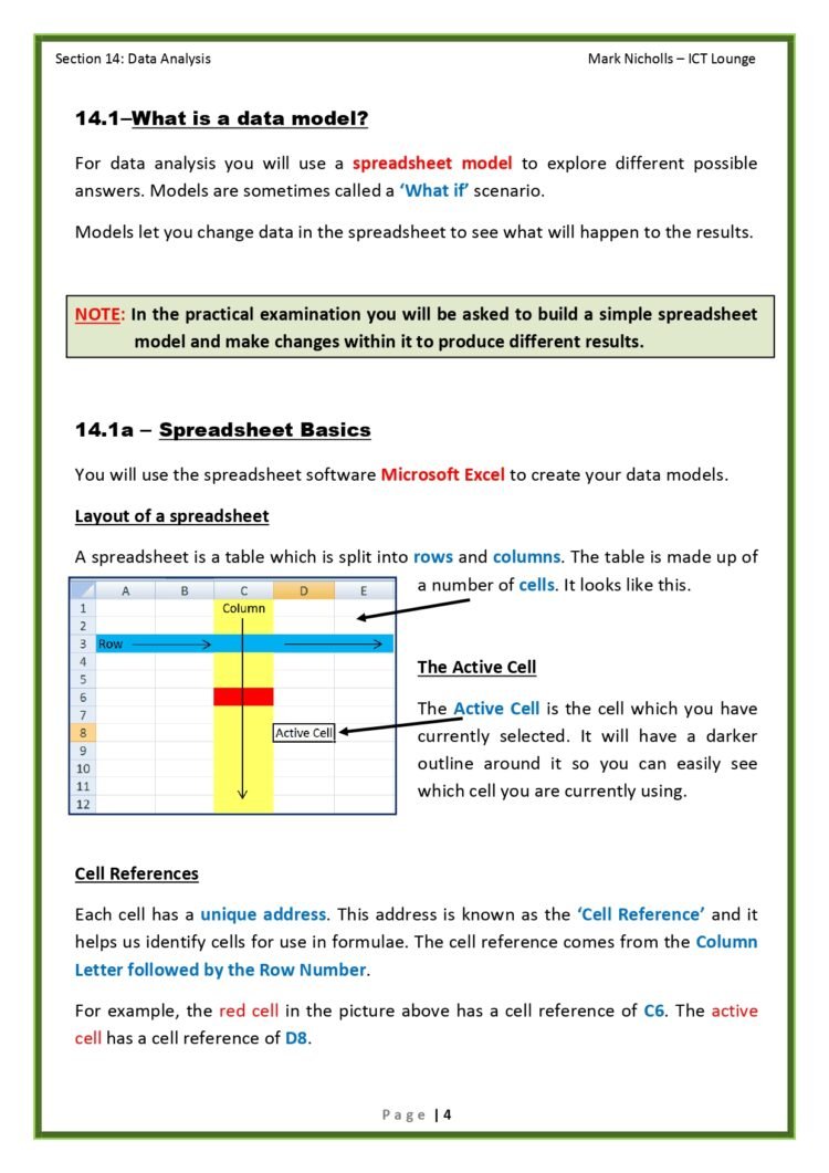 Data Analysis by MS Excel PDF - Connect 4 Techs