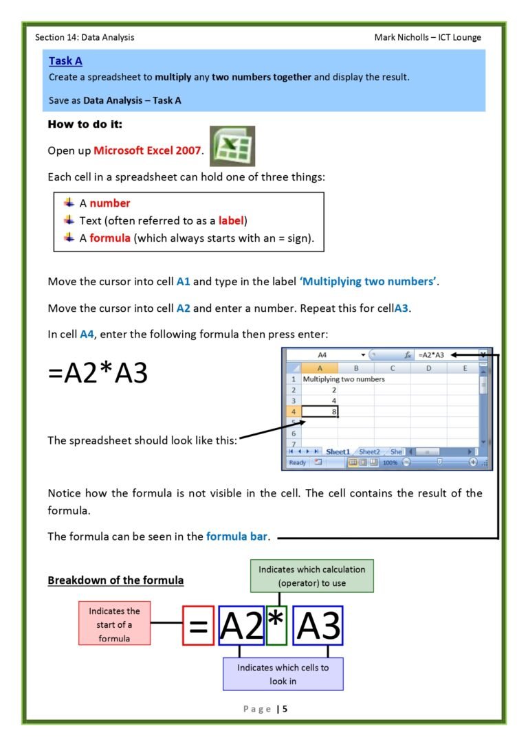 Data Analysis by MS Excel PDF - Connect 4 Techs