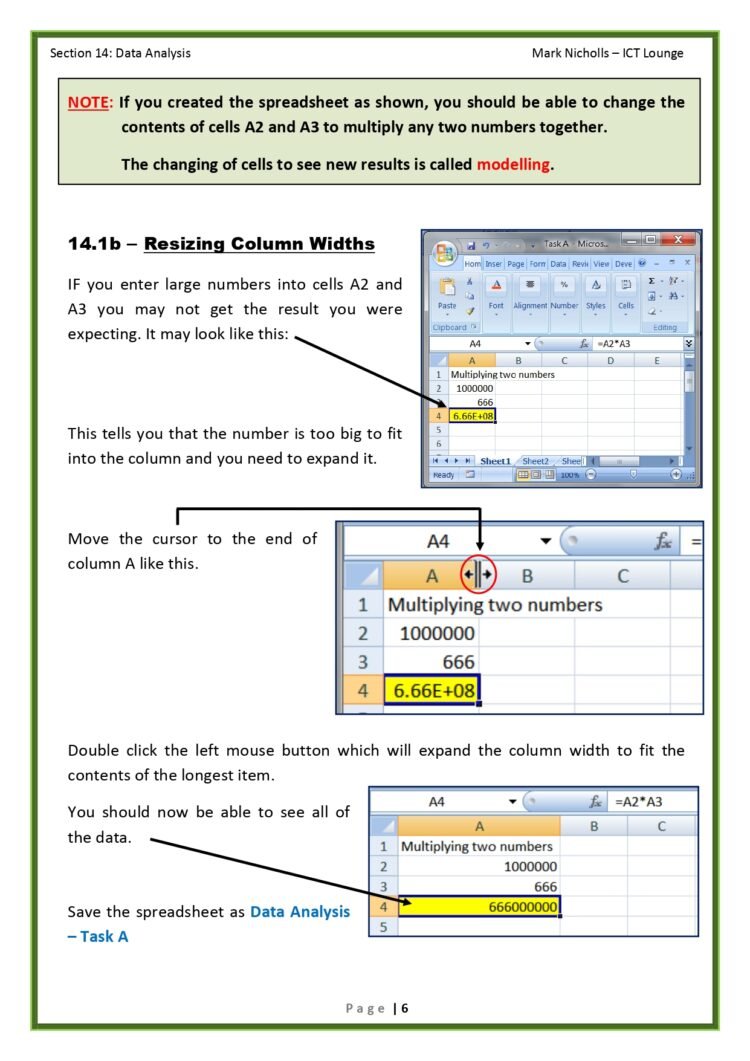 Data Analysis by MS Excel PDF - Connect 4 Techs