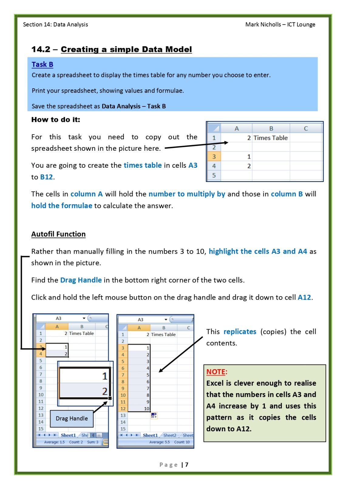 Data Analysis by MS Excel PDF - Connect 4 Techs