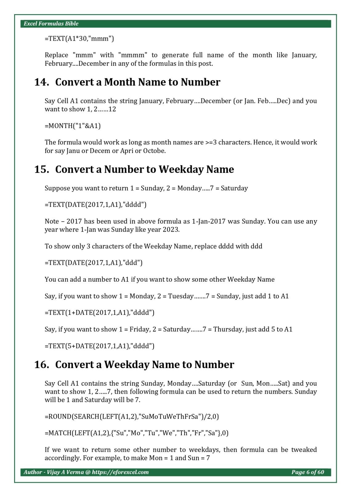 Excel Formulas Bible PDF - Connect 4 Techs