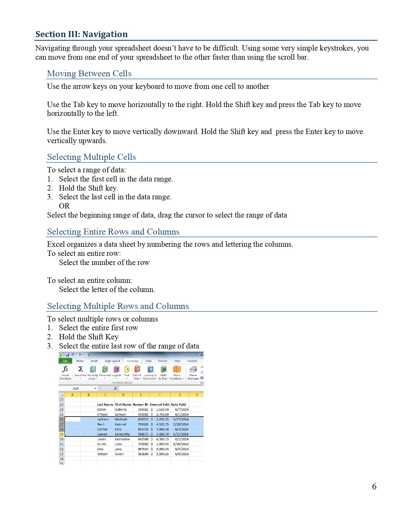 Microsoft Excel Manual PDF - Connect 4 Techs