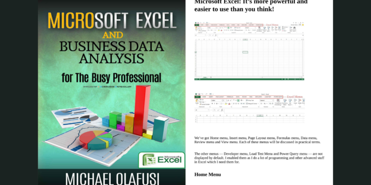 Microsoft Excel and Business Data Analysis PDF