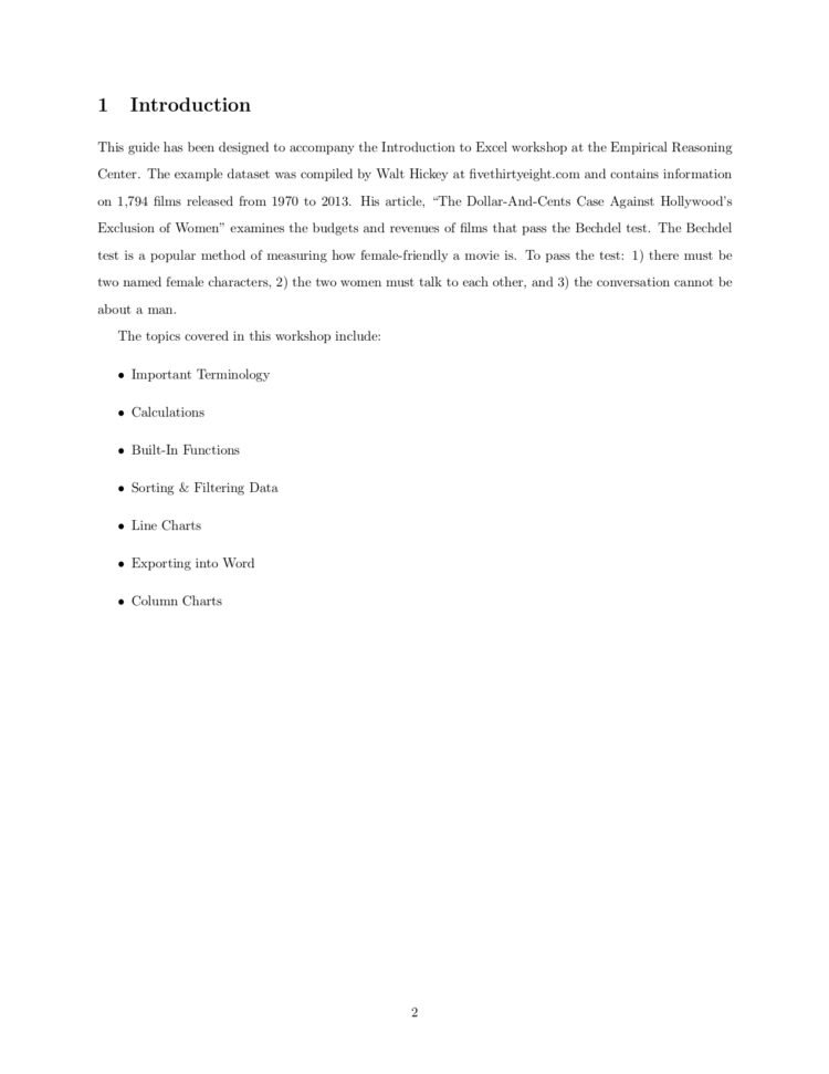 Master Excel – Introductory Excel Workshop PDF - Connect 4 Techs